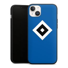 DeinDesign iPhone 14 Handy Premium Silikon H&uuml;lle Handyh&uuml;lle schwarz Case Logo Hsv Hamburger Sv Silikon Premium Case