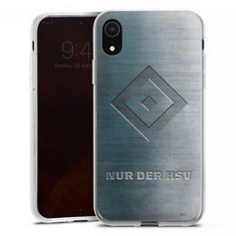 DeinDesign iPhone Xr Handy Silikon H&uuml;lle Case transparent Handyh&uuml;lle Metallic Look Hsv Hamburger Sv Silikon Case