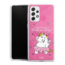 DeinDesign Galaxy A33 5G Handy Silikon H&uuml;lle Case wei&szlig; Handyh&uuml;lle Pummeleinhorn Pummel & Friends Official Licensed Product Silikon Case