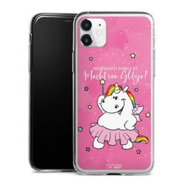 DeinDesign iPhone 11 Handy Slim Case Silikon Handyh&uuml;lle transparent H&uuml;lle extra d&uuml;nn Pummeleinhorn Official Licensed Product Pummel & Friends Silikon Slim Case