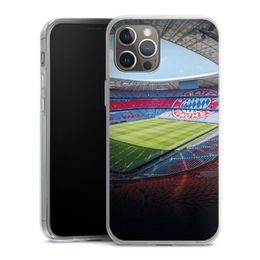 DeinDesign iPhone 12 Pro Max Handy Silikon H&uuml;lle Case transparent Handyh&uuml;lle Fcb Stadium Fc Bayern M&uuml;nchen Silikon Case