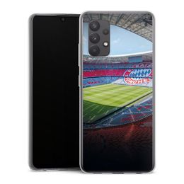DeinDesign Galaxy A32 4G Handy Silikon H&uuml;lle Case transparent Handyh&uuml;lle Fcb Fc Bayern M&uuml;nchen Stadium Silikon Case