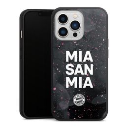 DeinDesign iPhone 13 Pro Handy Premium Silikon H&uuml;lle Handyh&uuml;lle schwarz Case Mia San Mia Girl Style Fc Bayern M&uuml;nchen Silikon Premium Case