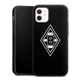 DeinDesign iPhone 12 mini Handy Premium Silikon H&uuml;lle Handyh&uuml;lle schwarz Case Borussia M&ouml;nchengladbach Gladbach Coat Of Arms Silikon Premium Case