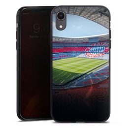 DeinDesign iPhone Xr Handy Silikon H&uuml;lle Case schwarz Handyh&uuml;lle Fcb Fc Bayern M&uuml;nchen Stadium