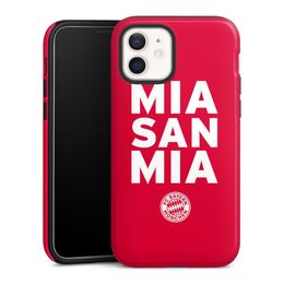 DeinDesign iPhone 12 mini Handy Panzer Handyh&uuml;lle robuste Outdoor H&uuml;lle Schutzh&uuml;lle gl&auml;nzend Fc Bayern M&uuml;nchen Mia San Mia Fcb Tough Case