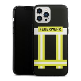 DeinDesign iPhone 13 Pro Max Handy Silikon H&uuml;lle Case schwarz Handyh&uuml;lle Fire Fighters Job Fire Fighter