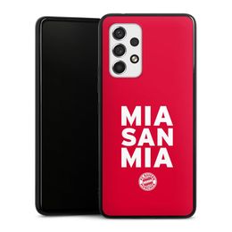 DeinDesign Galaxy A53 5G Handy Silikon H&uuml;lle Case schwarz Handyh&uuml;lle Fc Bayern M&uuml;nchen Mia San Mia Fcb
