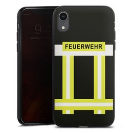 DeinDesign iPhone Xr Handy Silikon H&uuml;lle Case schwarz Handyh&uuml;lle Fire Fighters Job Fire Fighter