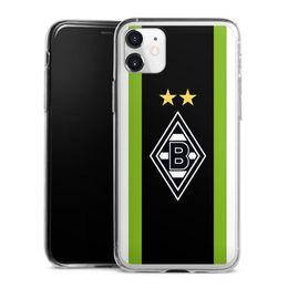 DeinDesign iPhone 11 Handy Slim Case Silikon Handyh&uuml;lle transparent H&uuml;lle extra d&uuml;nn Logo Borussia M&ouml;nchengladbach Gladbach Silikon Slim Case