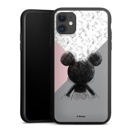 DeinDesign iPhone 11 Handy Premium Silikon H&uuml;lle Handyh&uuml;lle schwarz Case Mickey Mouse Disney Marble Silikon Premium Case