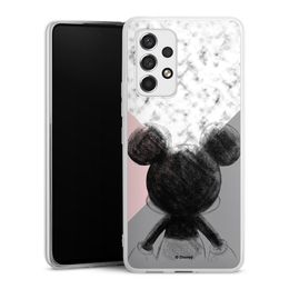 DeinDesign Galaxy A53 5G Handy Silikon H&uuml;lle Case transparent Handyh&uuml;lle Marble Disney Mickey Mouse Silikon Case