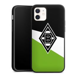 DeinDesign iPhone 12 Handy Premium Silikon H&uuml;lle Handyh&uuml;lle schwarz Case Borussia M&ouml;nchengladbach Official Licensed Product Gladbach Silikon Premium Case