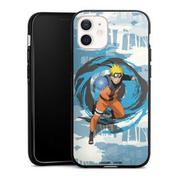 DeinDesign iPhone 12 Handy Silikon H&uuml;lle Case schwarz Handyh&uuml;lle Manga Naruto Shippuden Official Licensed Product