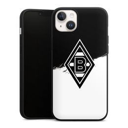 DeinDesign iPhone 14 Handy Premium Silikon H&uuml;lle Handyh&uuml;lle schwarz Case Bmg Borussia M&ouml;nchengladbach Gladbach Silikon Premium Case