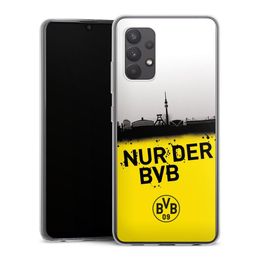 DeinDesign Galaxy A32 4G Handy Silikon H&uuml;lle Case transparent Handyh&uuml;lle Borussia Dortmund Statement Bvb Silikon Case