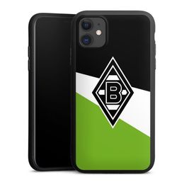 DeinDesign iPhone 11 Handy Premium Silikon H&uuml;lle Handyh&uuml;lle schwarz Case Borussia M&ouml;nchengladbach Official Licensed Product Gladbach Silikon Premium Case