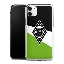 DeinDesign iPhone 11 Handy Slim Case Silikon Handyh&uuml;lle transparent H&uuml;lle extra d&uuml;nn Borussia M&ouml;nchengladbach Official Licensed Product Gladbach Silikon Slim 