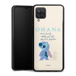 DeinDesign Galaxy A12 Handy Silikon H&uuml;lle Case schwarz Handyh&uuml;lle Disney Official Licensed Product Lilo & Stitch