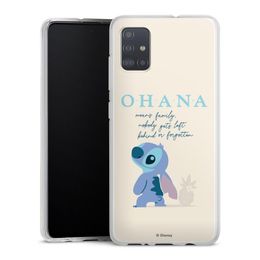 DeinDesign Galaxy A51 Handy Silikon H&uuml;lle Case transparent Handyh&uuml;lle Lilo & Stitch Disney Official Licensed Product Silikon Case