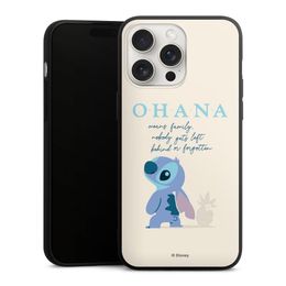 DeinDesign iPhone 15 Pro Max Handy Premium Silikon H&uuml;lle Handyh&uuml;lle schwarz Case Lilo & Stitch Disney Official Licensed Product Silikon Premium Case