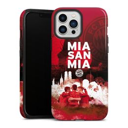 DeinDesign iPhone 13 Pro Max Handy Panzer Handyh&uuml;lle robuste Outdoor H&uuml;lle Schutzh&uuml;lle gl&auml;nzend Mia San Mia Fcb Fc Bayern M&uuml;nchen Tough Case