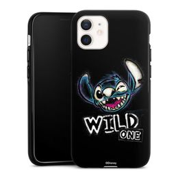 DeinDesign iPhone 12 Handy Silikon H&uuml;lle Case schwarz Handyh&uuml;lle Official Licensed Product Disney Lilo & Stitch