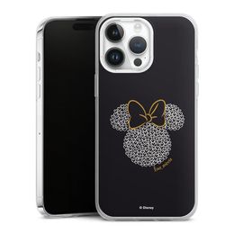 DeinDesign iPhone 14 Pro Max Handy Silikon H&uuml;lle Case transparent Handyh&uuml;lle Minnie Mouse Muster Disney Silikon Case