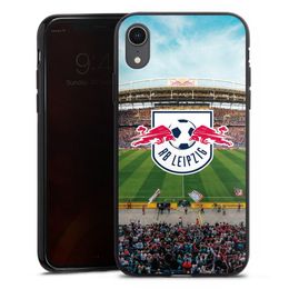 DeinDesign iPhone Xr Handy Silikon H&uuml;lle Case schwarz Handyh&uuml;lle Stadium Rb Leipzig Official Licensed Product