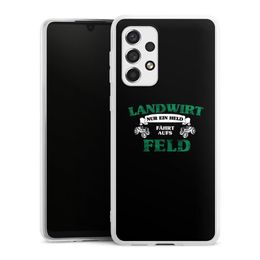 DeinDesign Galaxy A33 5G Handy Silikon H&uuml;lle Case transparent Handyh&uuml;lle Tractor Farmer Wisdom Silikon Case