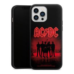 DeinDesign iPhone 13 Pro Max Handy Premium Silikon H&uuml;lle Handyh&uuml;lle schwarz Case Band Acdc Official Licensed Product Silikon Premium Case