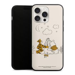 DeinDesign iPhone 15 Pro Max Handy Premium Silikon H&uuml;lle Handyh&uuml;lle schwarz Case Disney Winnie The Pooh Official Licensed Product Silikon Premium Case