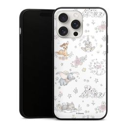 DeinDesign iPhone 15 Pro Max Handy Premium Silikon H&uuml;lle Handyh&uuml;lle schwarz Case Disney Dumbo Bambi Silikon Premium Case