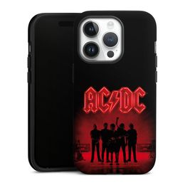 DeinDesign iPhone 14 Pro Handy Panzer Handyh&uuml;lle robuste Outdoor H&uuml;lle Schutzh&uuml;lle matt Band Acdc Official Licensed Product Tough Case