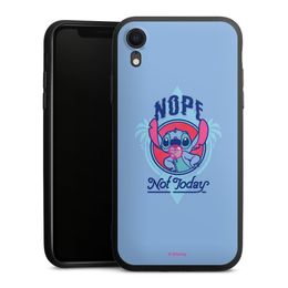 DeinDesign iPhone Xr Handy Premium Silikon H&uuml;lle Handyh&uuml;lle schwarz Case Disney Sayings Lilo & Stitch Silikon Premium Case