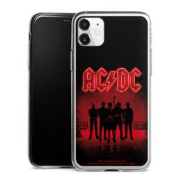 DeinDesign iPhone 11 Handy Slim Case Silikon Handyh&uuml;lle transparent H&uuml;lle extra d&uuml;nn Band Acdc Official Licensed Product Silikon Slim Case