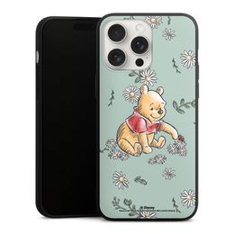DeinDesign iPhone 15 Pro Max Handy Premium Silikon H&uuml;lle Handyh&uuml;lle schwarz Case Disney Winnie The Pooh Official Licensed Product Silikon Premium Case