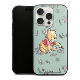 DeinDesign iPhone 15 Pro Handy Slim Case extra d&uuml;nn Silikon Handyh&uuml;lle schwarz H&uuml;lle Disney Winnie The Pooh Official Licensed Product Silikon Slim Case