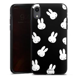 DeinDesign iPhone Xr Handy Silikon H&uuml;lle Case schwarz Handyh&uuml;lle Muster Miffy Transparent