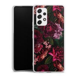 DeinDesign Galaxy A53 5G Handy Silikon H&uuml;lle Case transparent Handyh&uuml;lle Blossom Flowers Rose Silikon Case