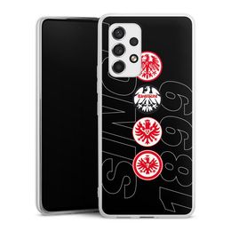 DeinDesign Galaxy A53 5G Handy Silikon H&uuml;lle Case transparent Handyh&uuml;lle Eagle Eintracht Frankfurt Logo Silikon Case