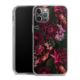 DeinDesign iPhone 12 Pro Max Handy Silikon H&uuml;lle Case transparent Handyh&uuml;lle Flowers Blossom Rose Silikon Case