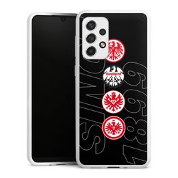 DeinDesign Galaxy A33 5G Handy Silikon H&uuml;lle Case wei&szlig; Handyh&uuml;lle Eagle Eintracht Frankfurt Logo Silikon Case