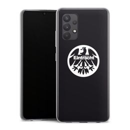 DeinDesign Galaxy A32 4G Handy Silikon H&uuml;lle Case transparent Handyh&uuml;lle Logo Eintracht Frankfurt Eagle Silikon Case