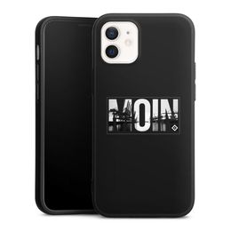 DeinDesign iPhone 12 mini Handy Premium Silikon H&uuml;lle Handyh&uuml;lle schwarz Case Hamburger Sv Hsv Official Licensed Product Silikon Premium Case