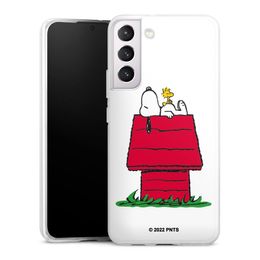 DeinDesign Galaxy S22+ Handy Silikon H&uuml;lle Case transparent Handyh&uuml;lle Snoopy Peanuts Official Licensed Product Silikon Case