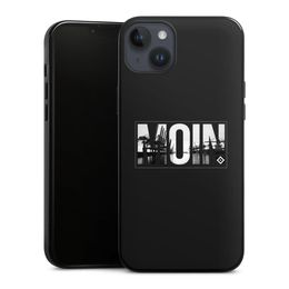 DeinDesign iPhone 14 Plus Handy Silikon H&uuml;lle Case schwarz Handyh&uuml;lle Hamburger Sv Hsv Official Licensed Product