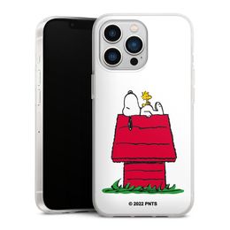 DeinDesign iPhone 13 Pro Handy Silikon H&uuml;lle Case transparent Handyh&uuml;lle Snoopy Peanuts Official Licensed Product Silikon Case