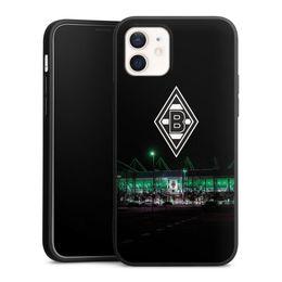 DeinDesign iPhone 12 Handy Premium Silikon H&uuml;lle Handyh&uuml;lle schwarz Case Borussia M&ouml;nchengladbach Official Licensed Product Stadium Silikon Premium Case