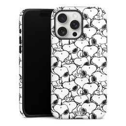 DeinDesign iPhone 15 Pro Max Handy Panzer Handyh&uuml;lle robuste Outdoor H&uuml;lle Schutzh&uuml;lle gl&auml;nzend Peanuts Snoopy Muster Tough Case
